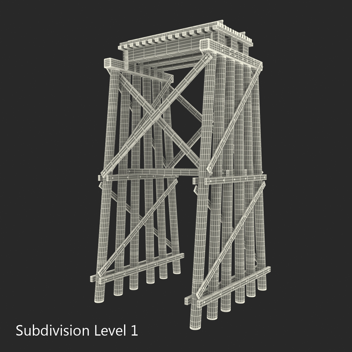 trestle realistic 3d 3ds