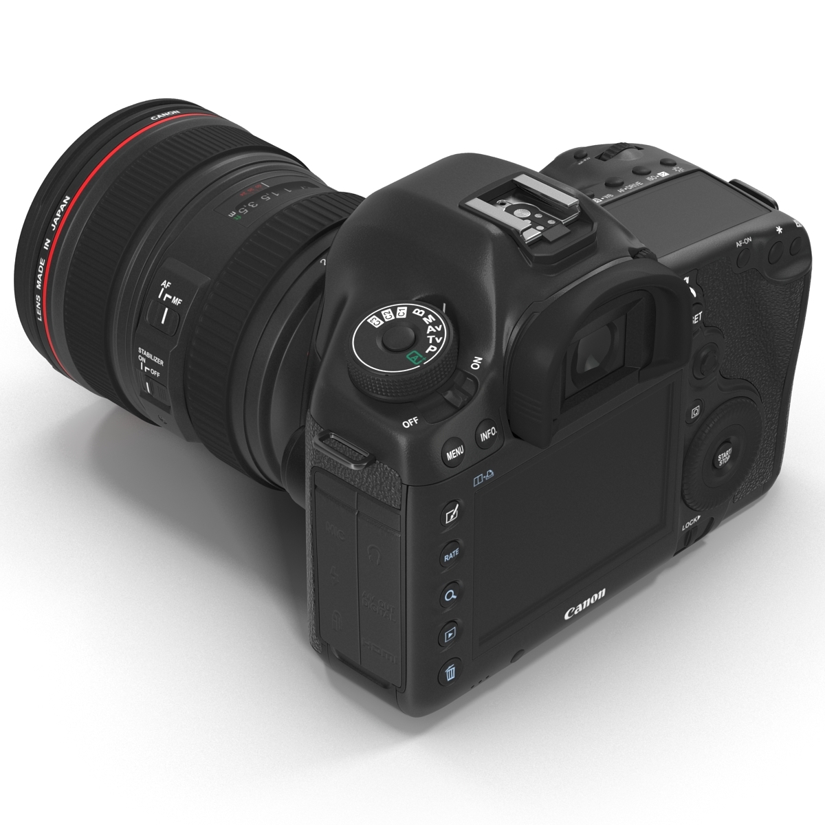 digital camera canon eos 3d model