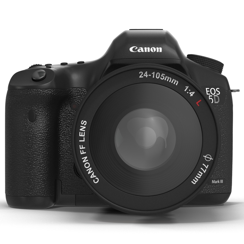 digital camera canon eos 3d model
