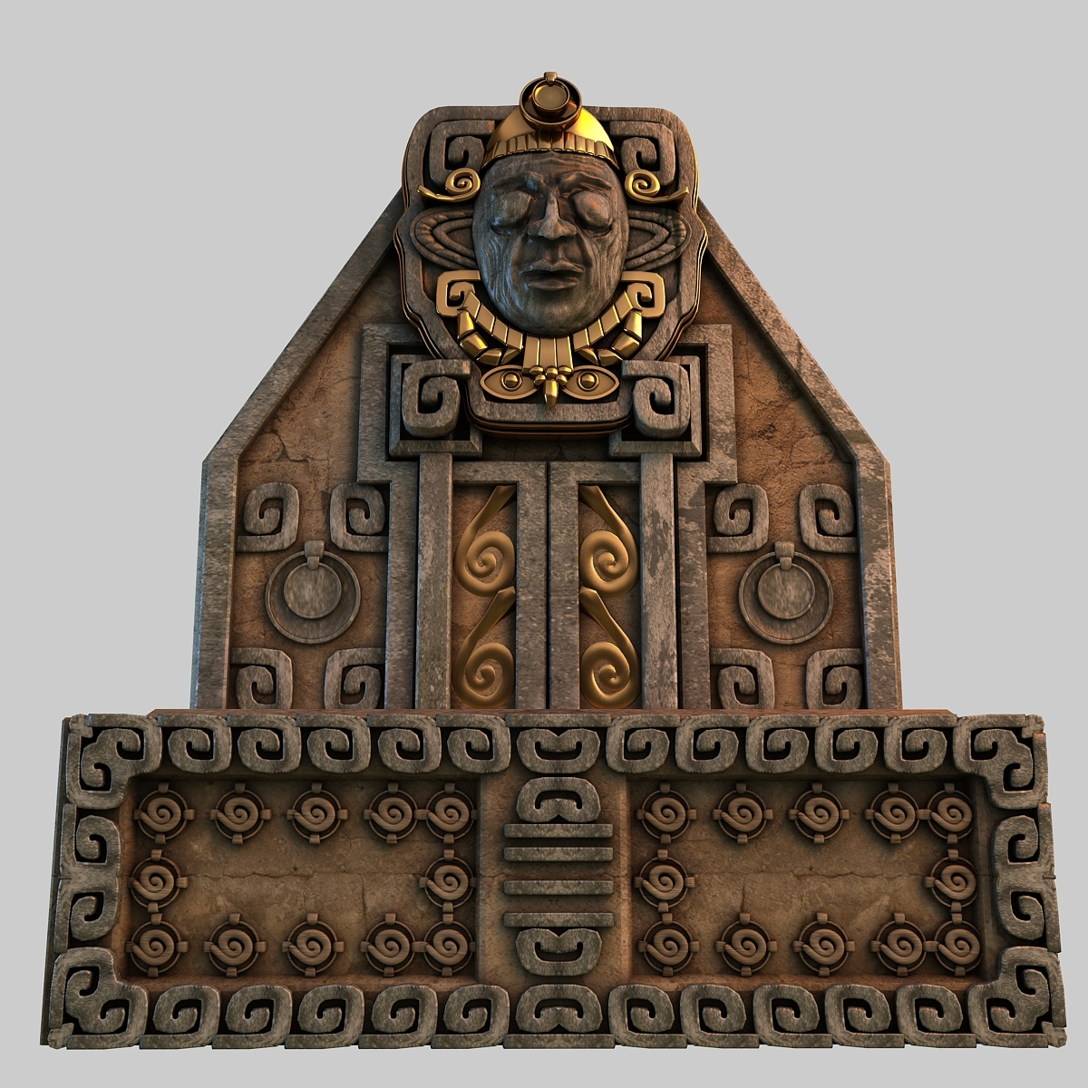 aztec altar obj