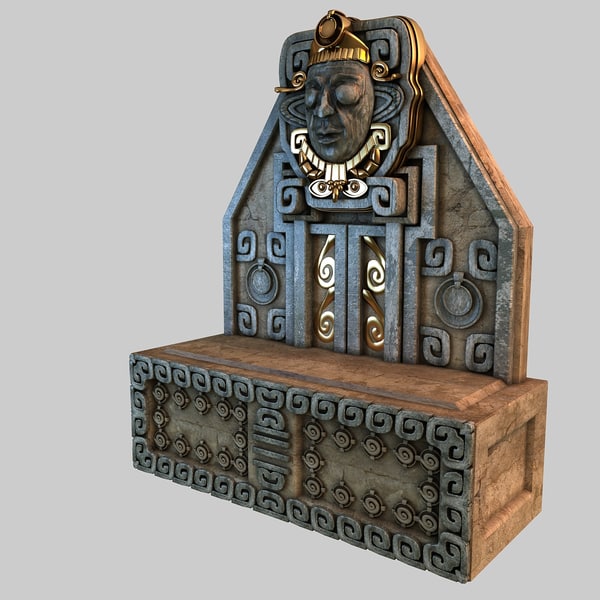 aztec altar obj