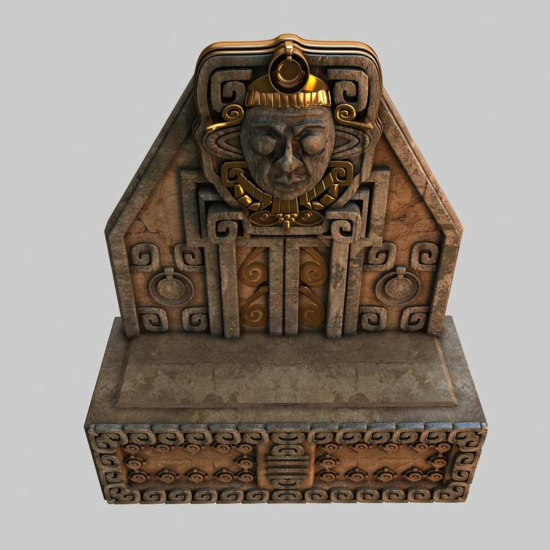 aztec altar obj