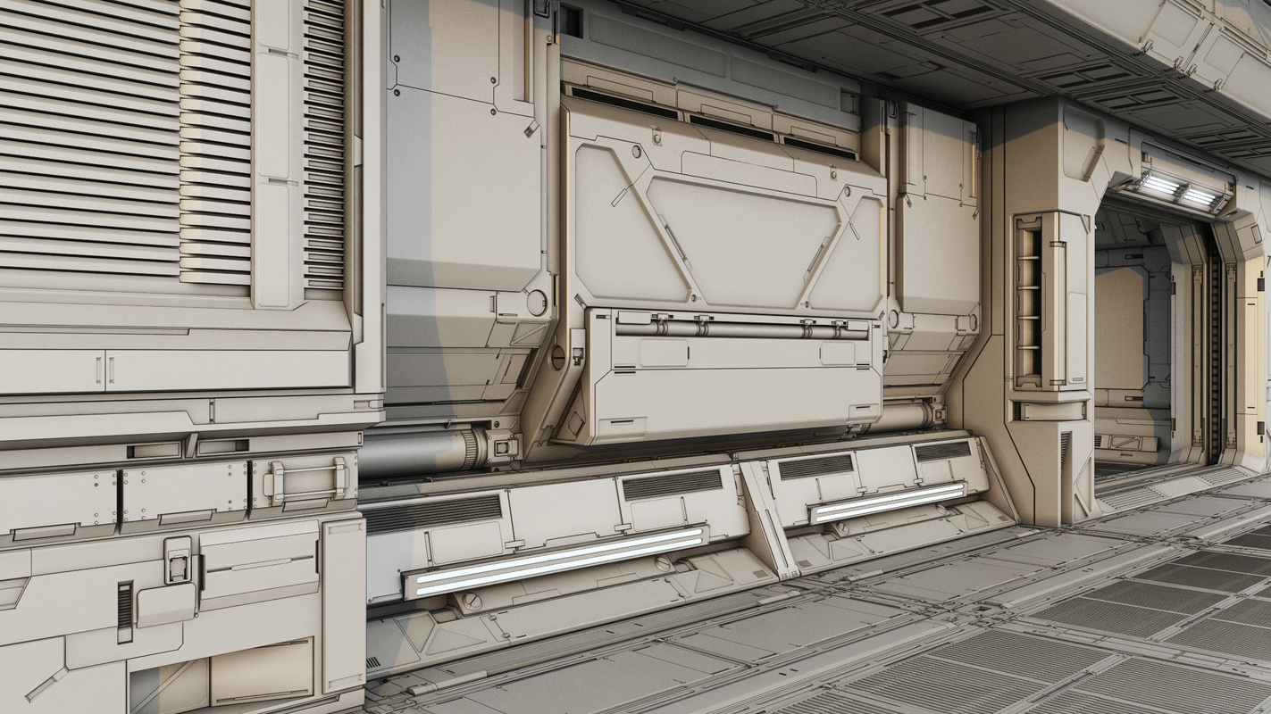 3d designer sci-fi model