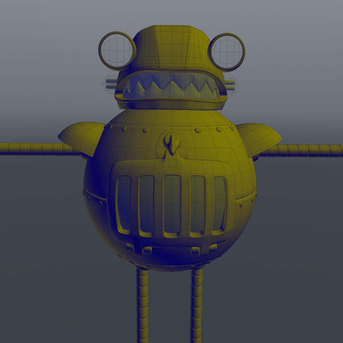 robot steam punk 3d model