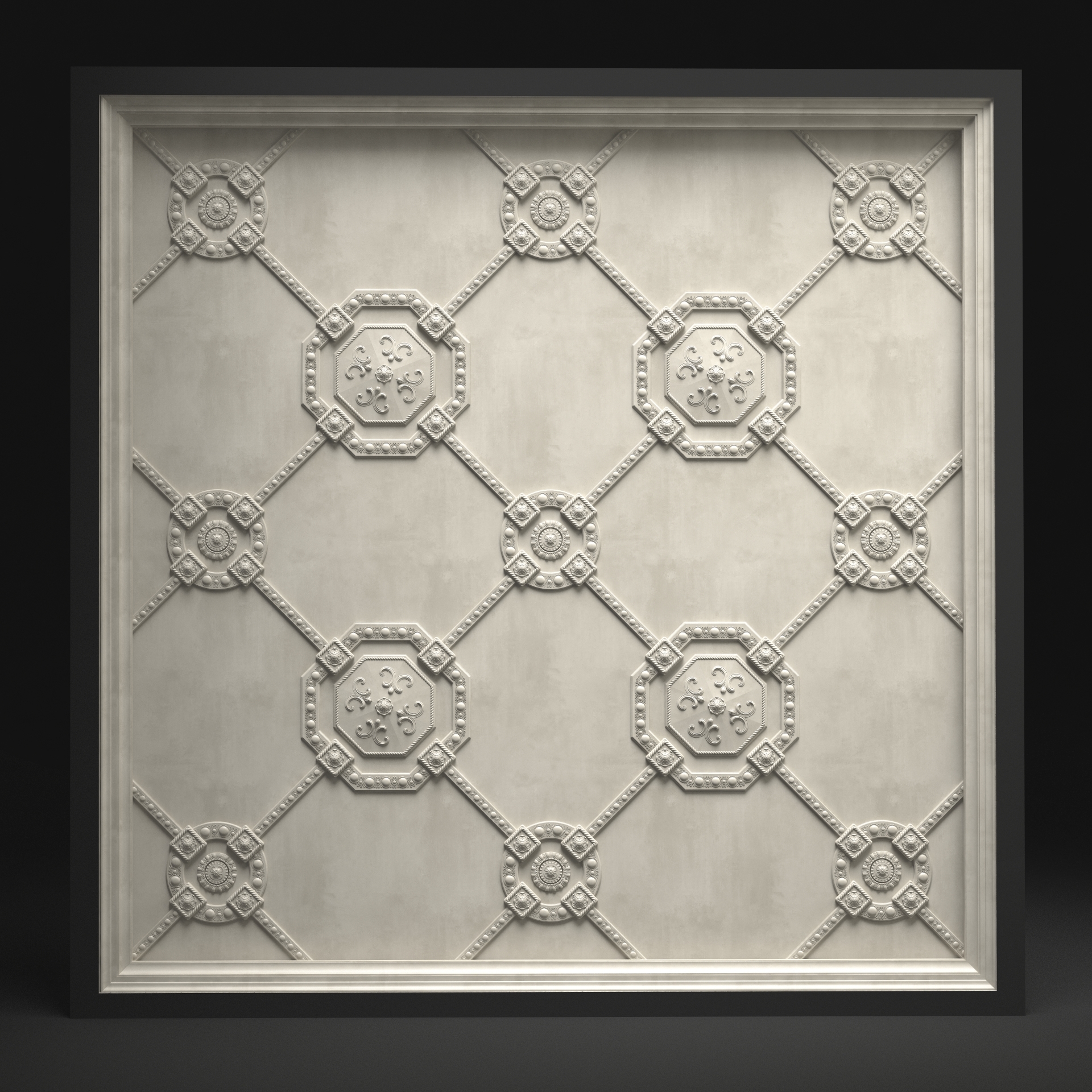 classic ceiling 2 3d model