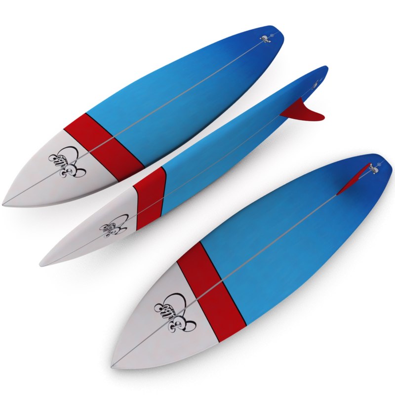 surfboard 3d 3ds