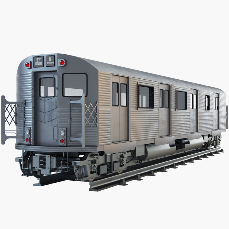 3d new york subway train