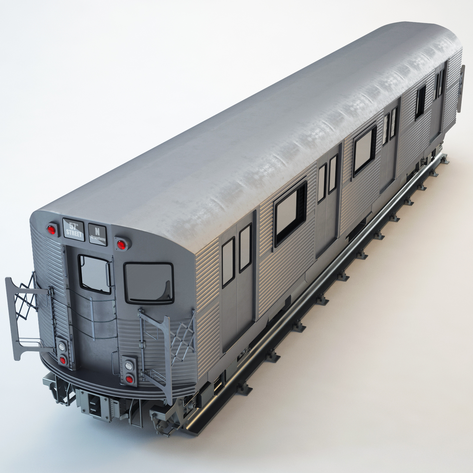 3d new york subway train