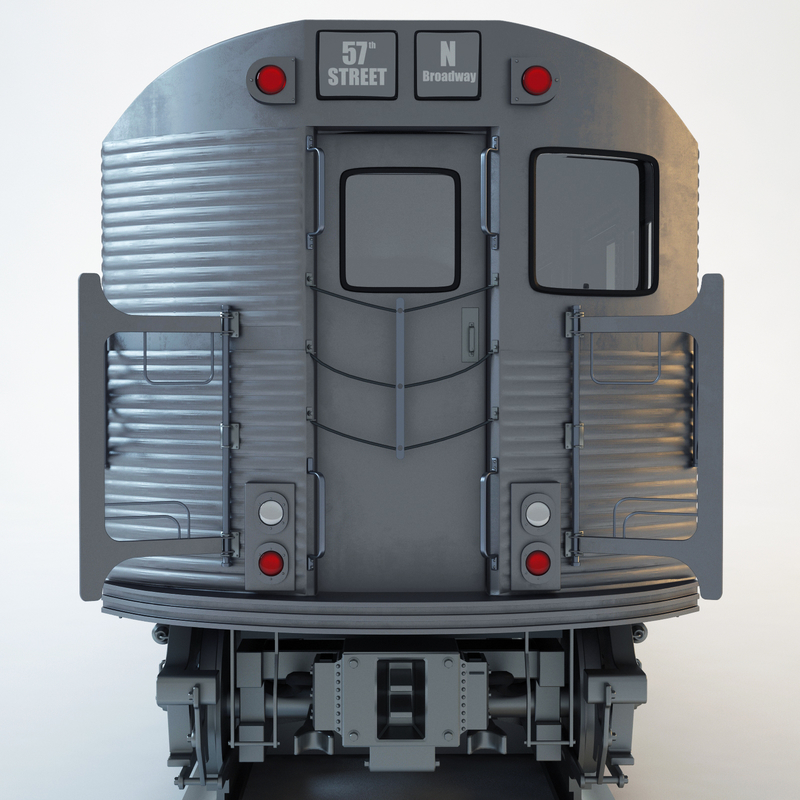 3d new york subway train