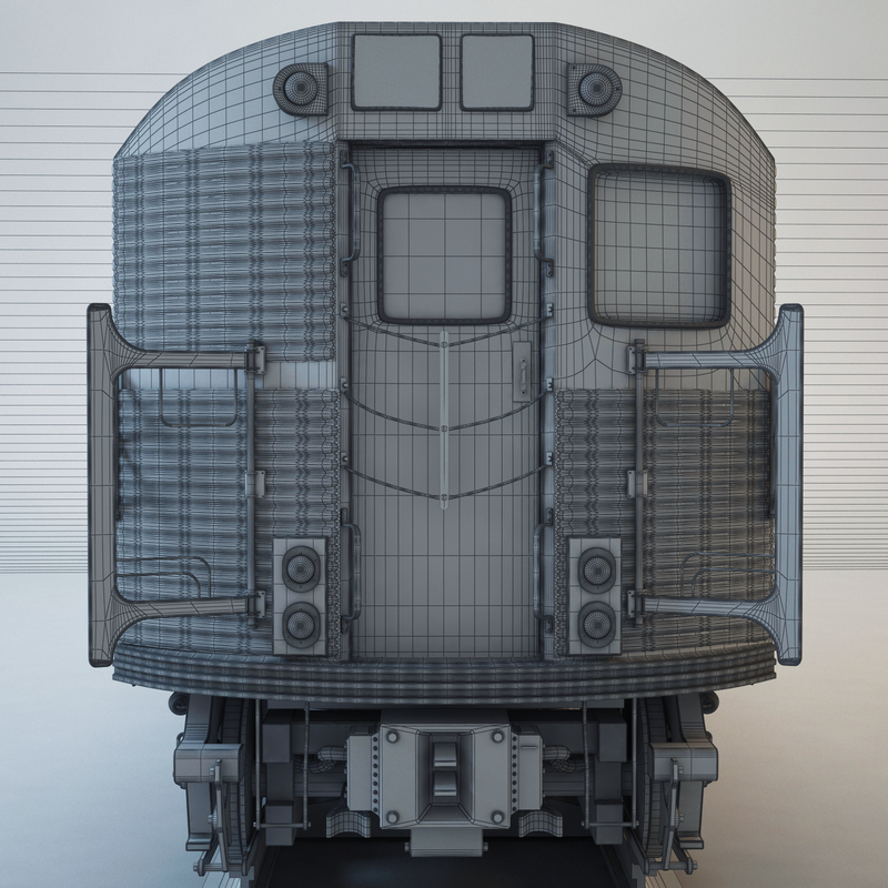 3d new york subway train