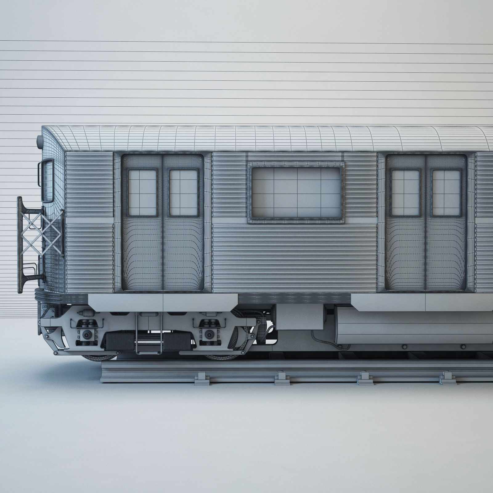 3d new york subway train