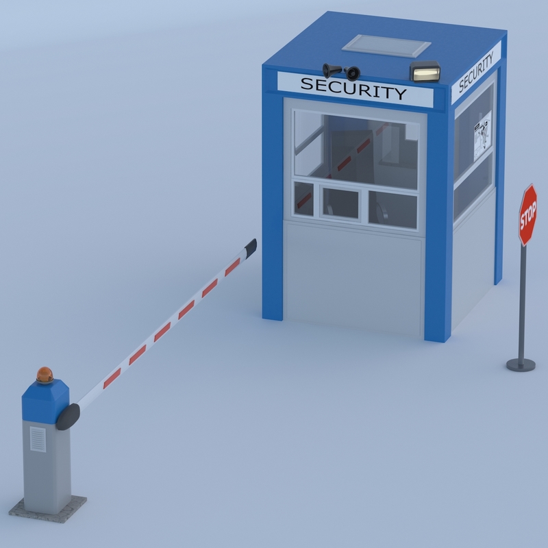 3d model security post