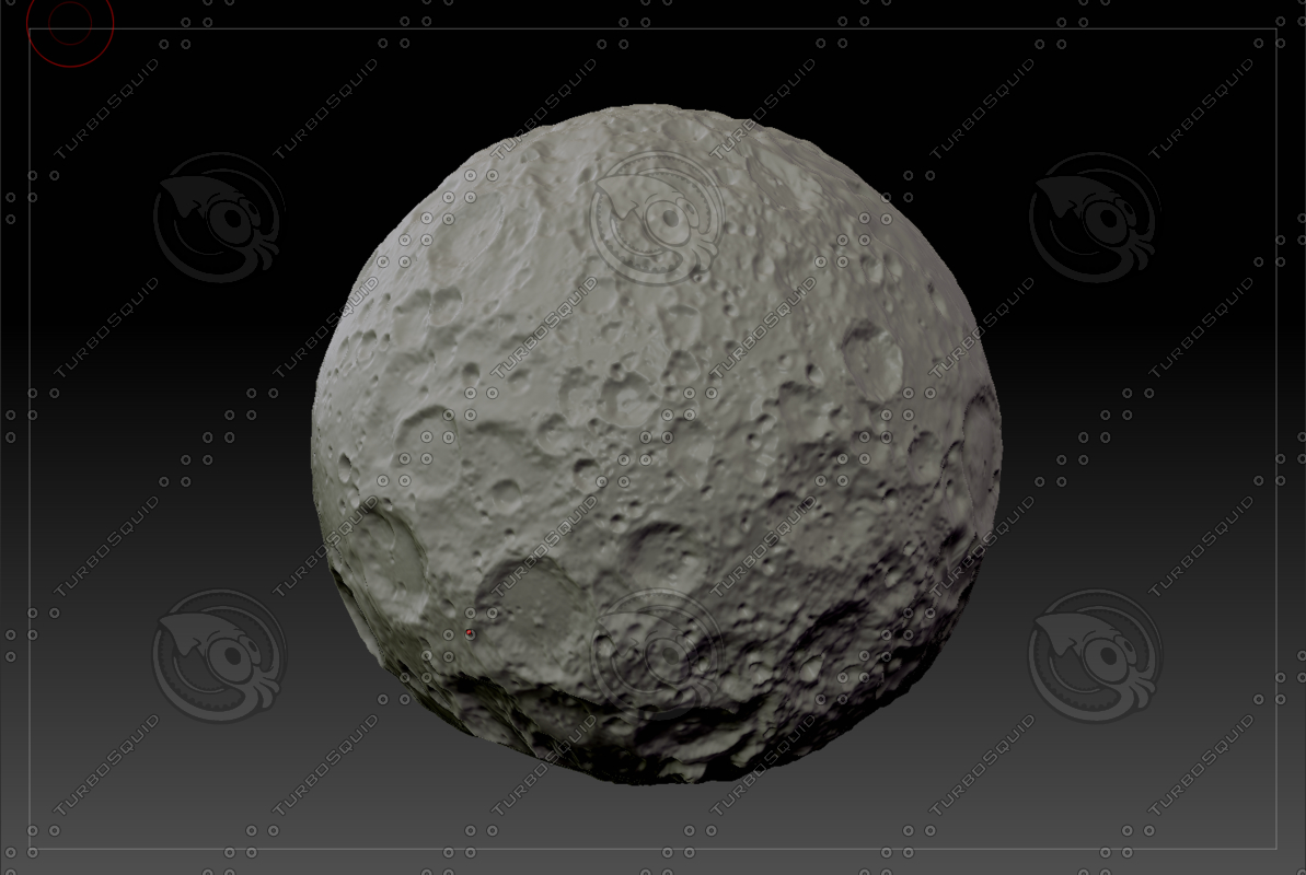 3d model of planet moon