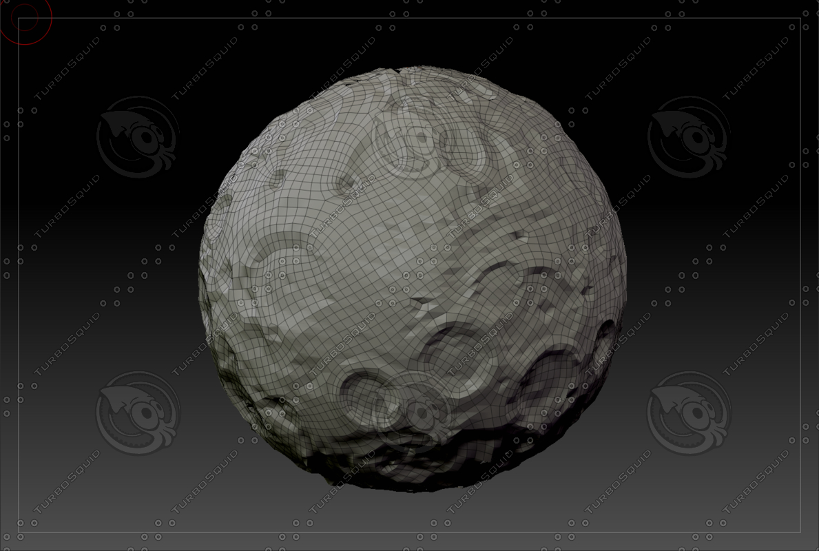 3d model of planet moon