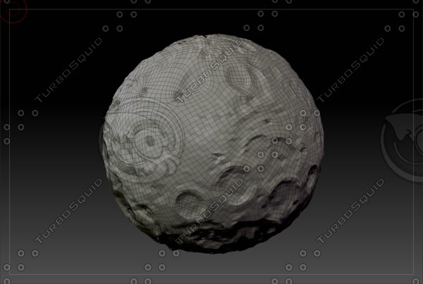 3d model of planet moon
