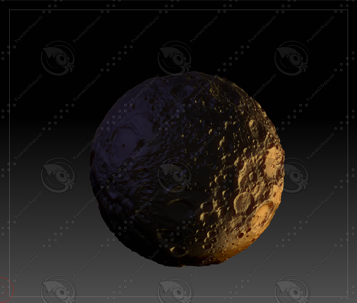 3d model of planet moon