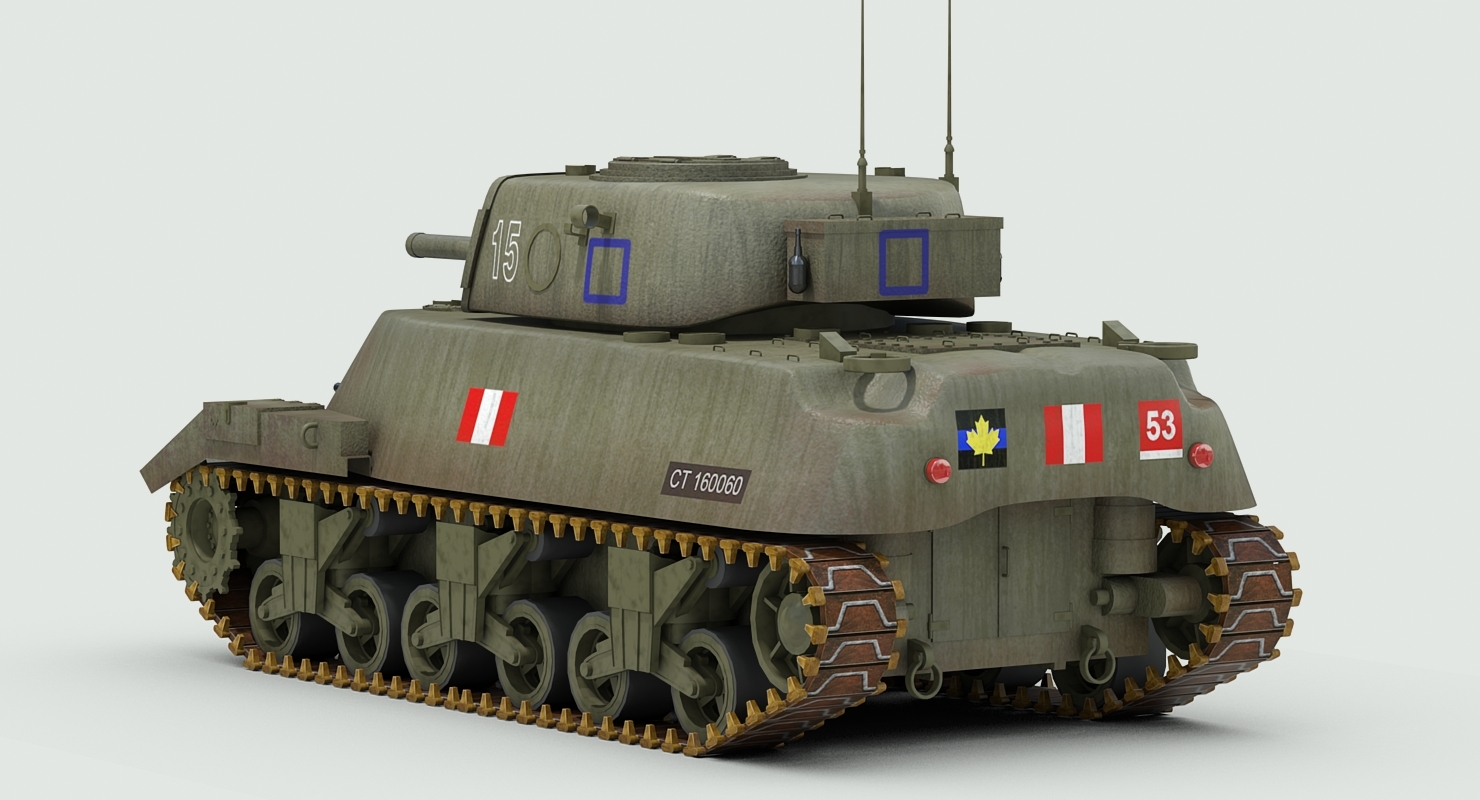 3d canadian ram 2 tank model