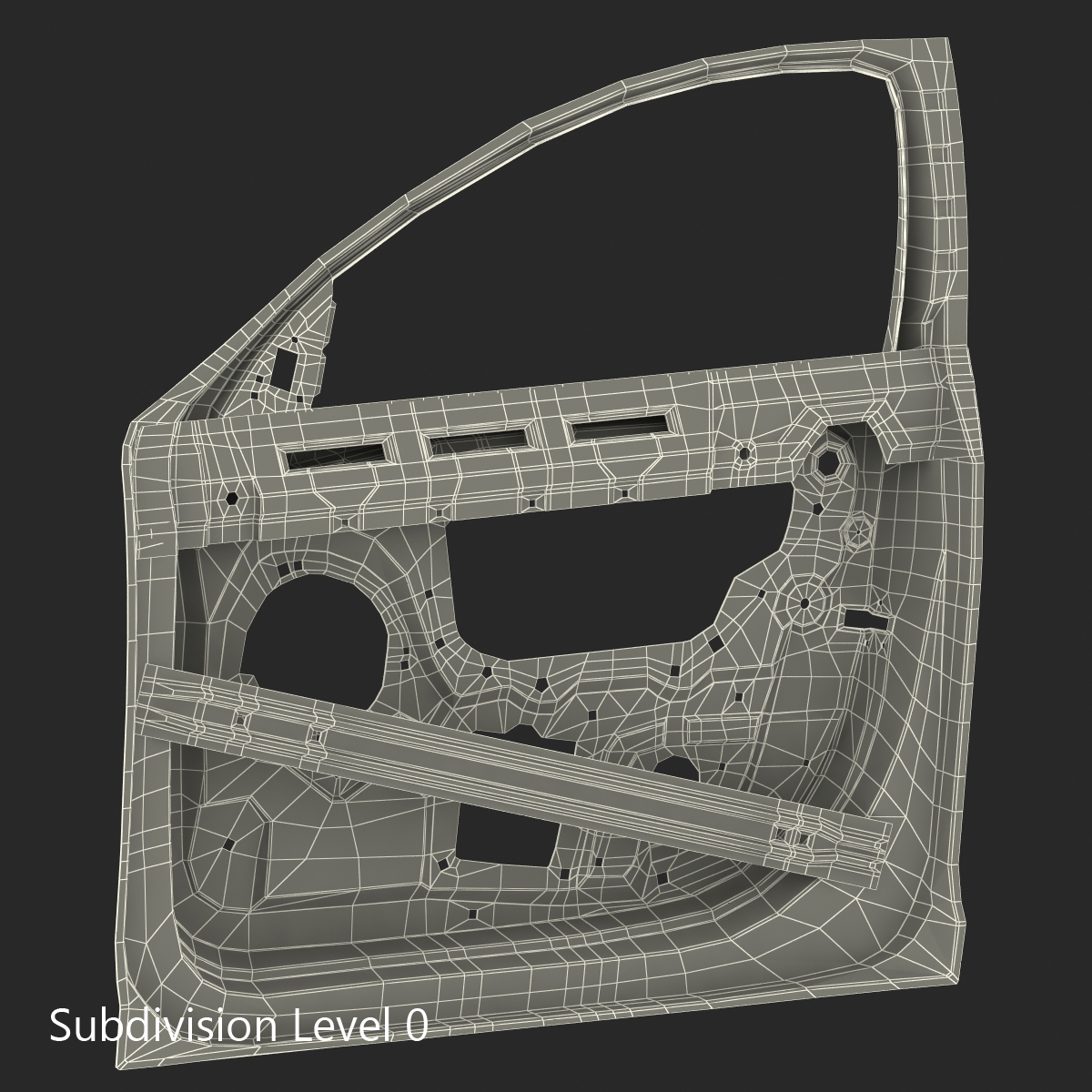 3d model car door frame