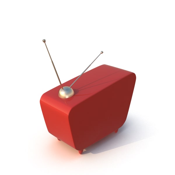 3d model of stylized cartoon radio