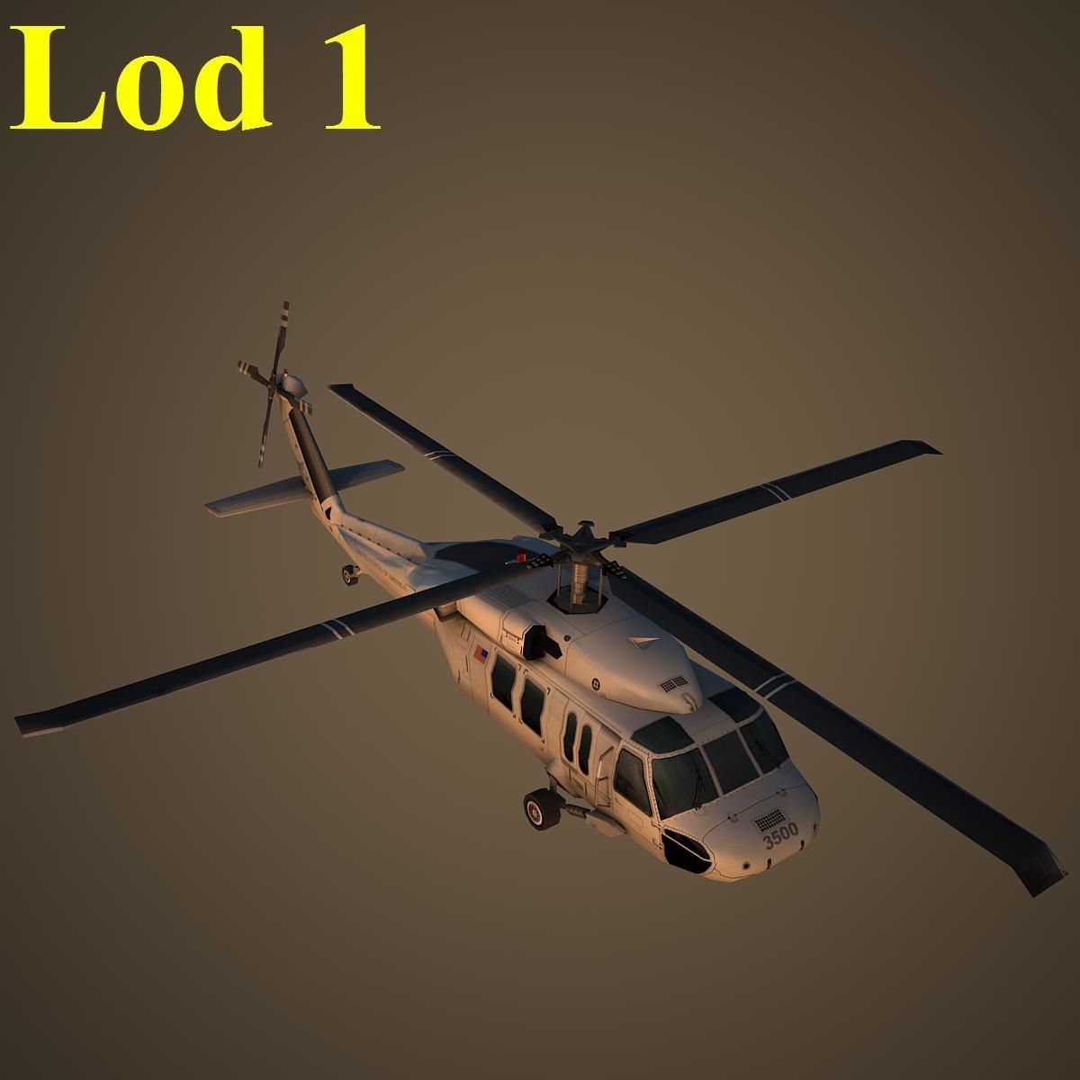 3d sikorsky black hawk model