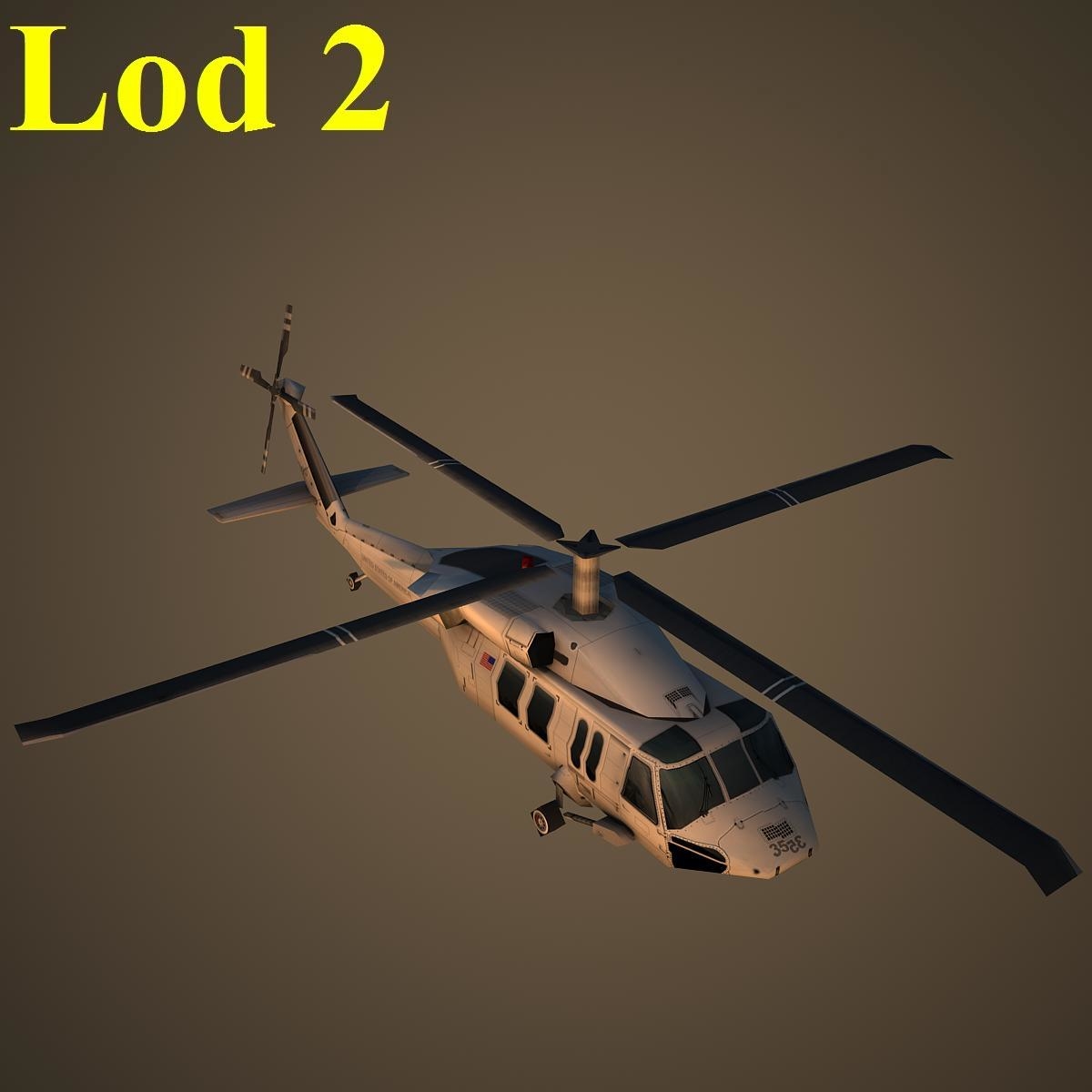 3d sikorsky black hawk model