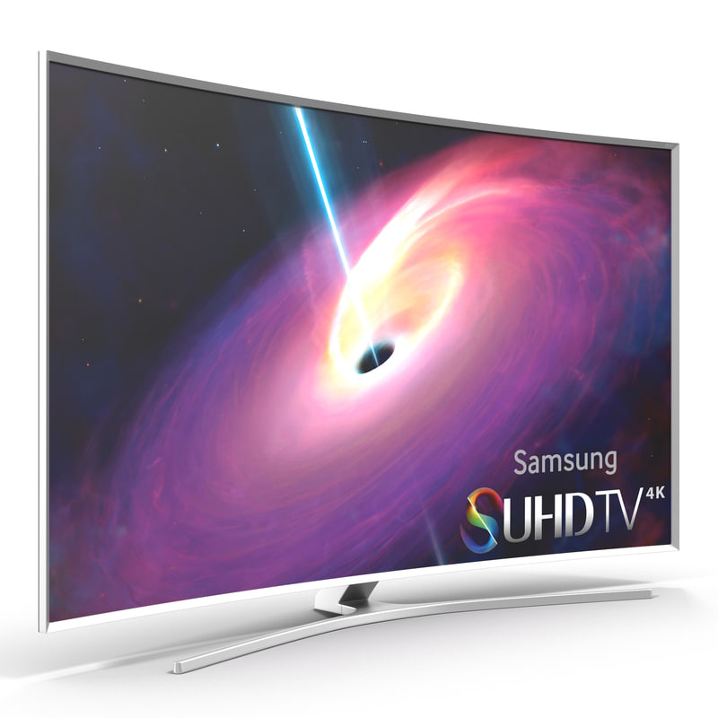samsung curved smart tv 3d model