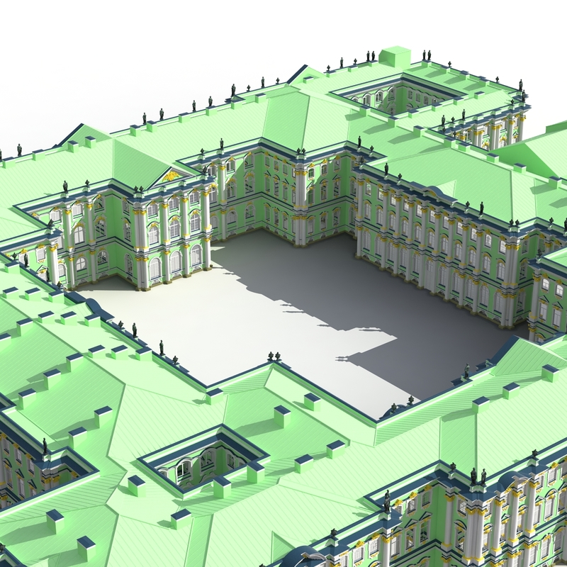 3d model hermitage museum building