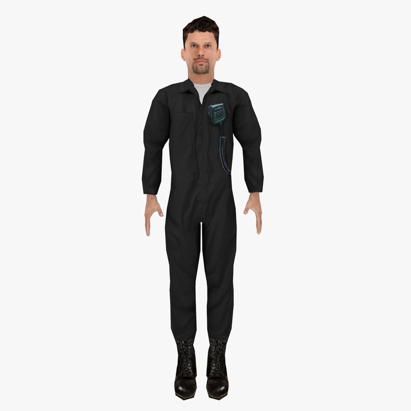 3d model security guard