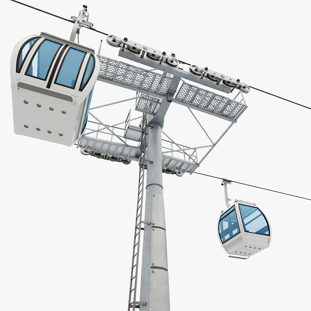 3d model cable cableway