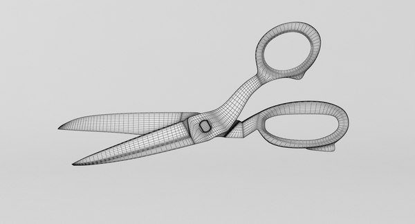 scissors realistic 3d obj