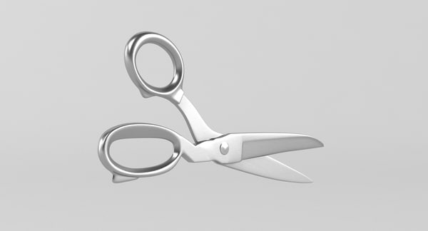 scissors realistic 3d obj