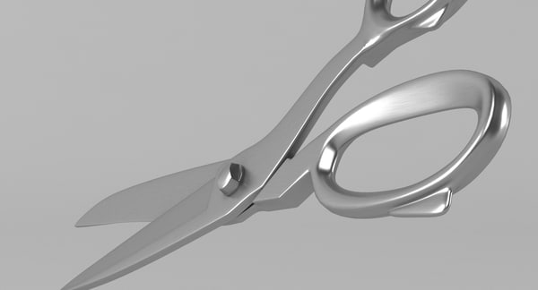 scissors realistic 3d obj