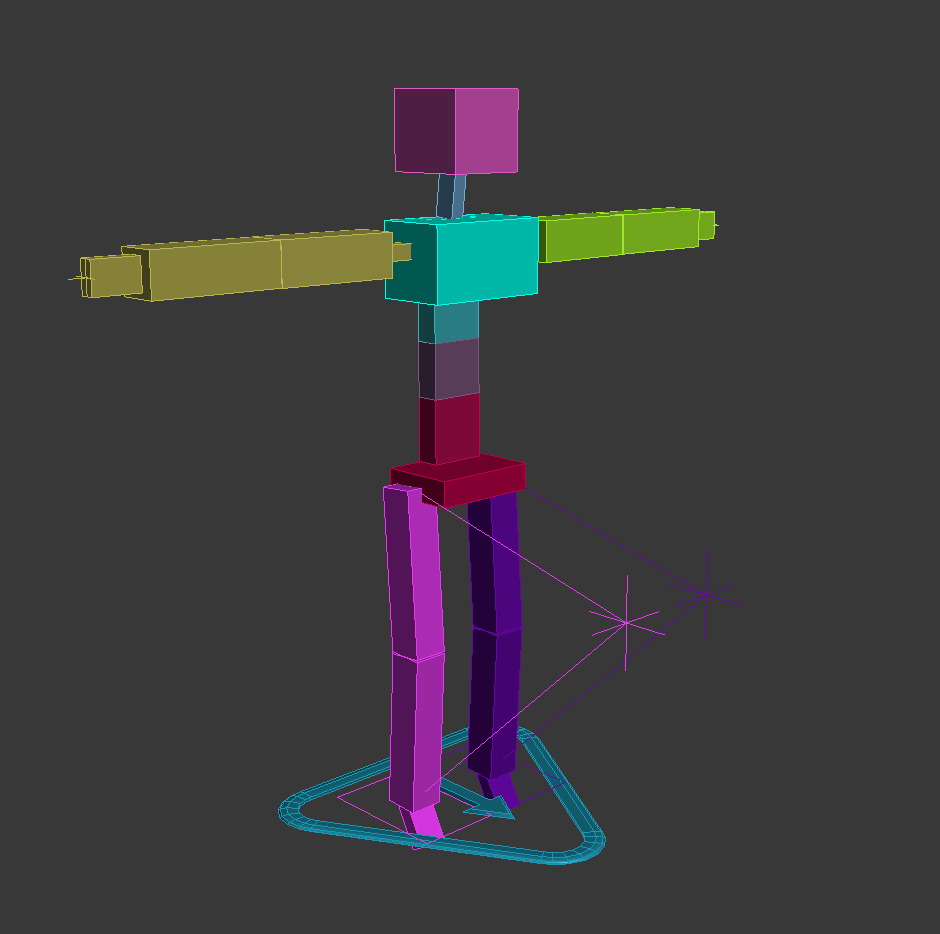 rigged stickman man 3d 3ds