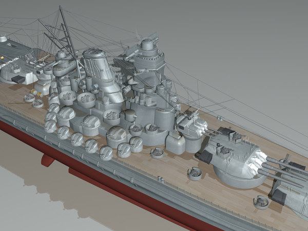 3d japanese battleship yamato navy ship