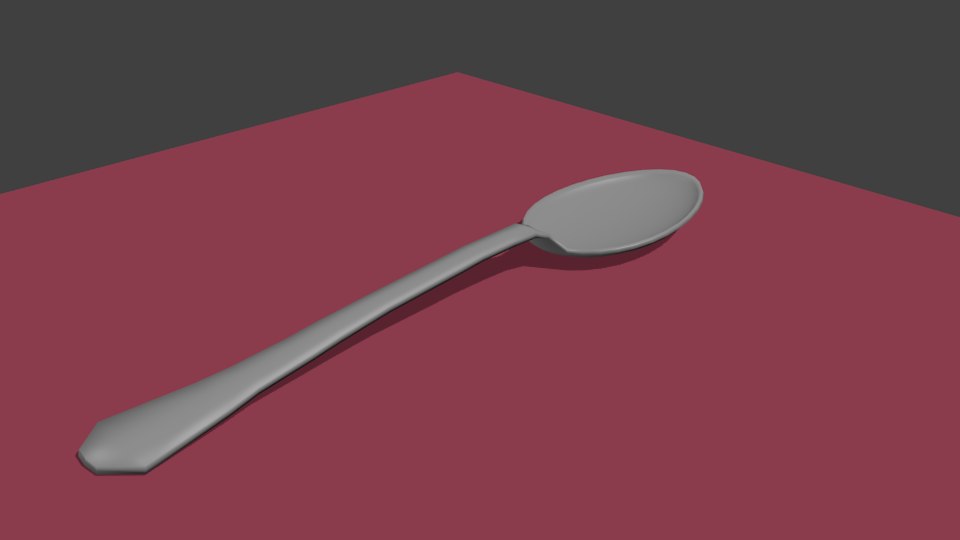 3d model spoon
