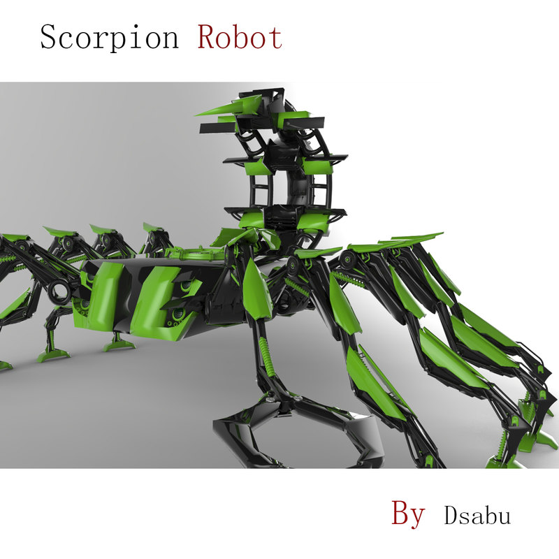 3d model robot scorpion