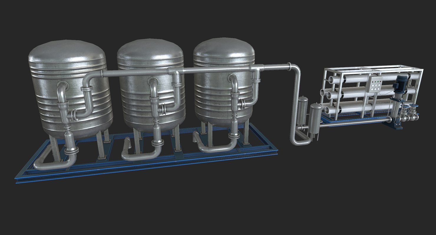 water filtration 3d model