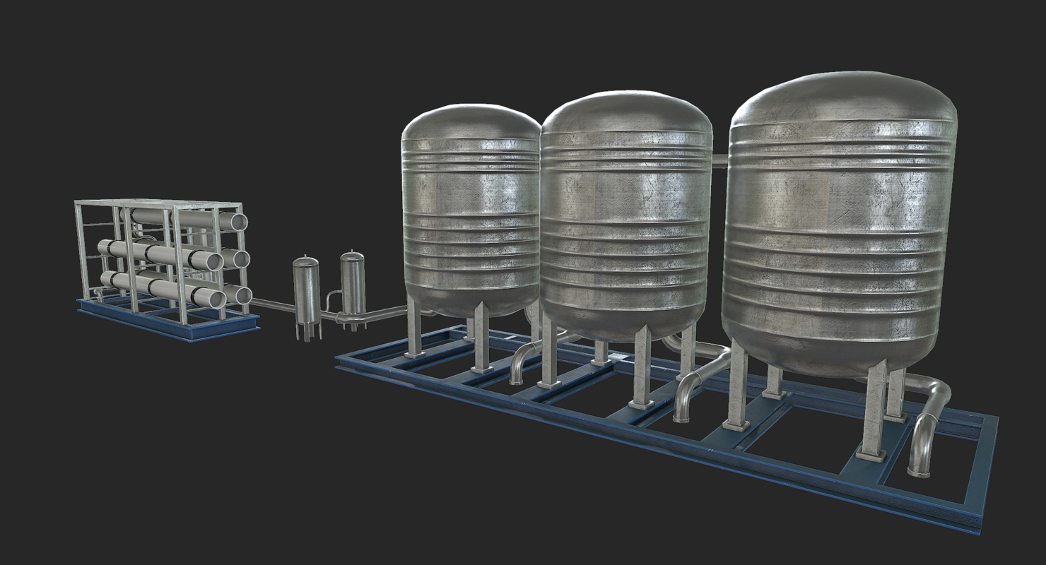 water filtration 3d model