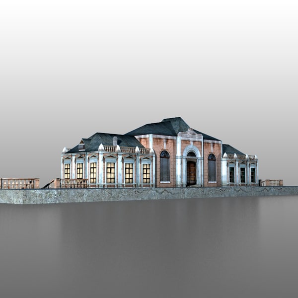 3d railway station model