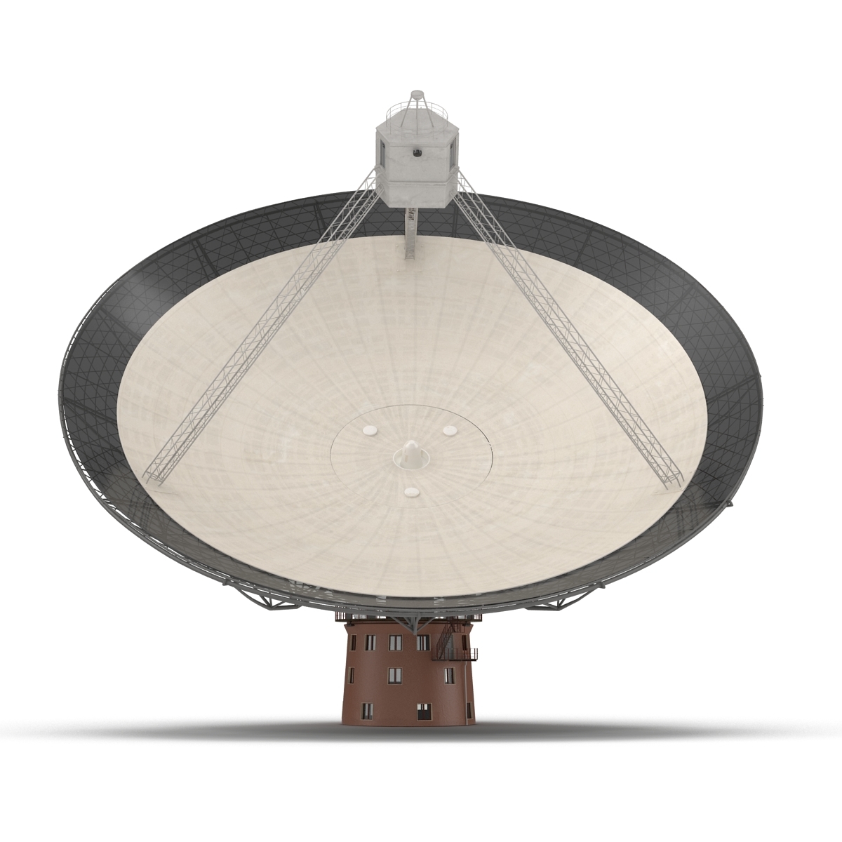 radio telescope modeled 3d c4d