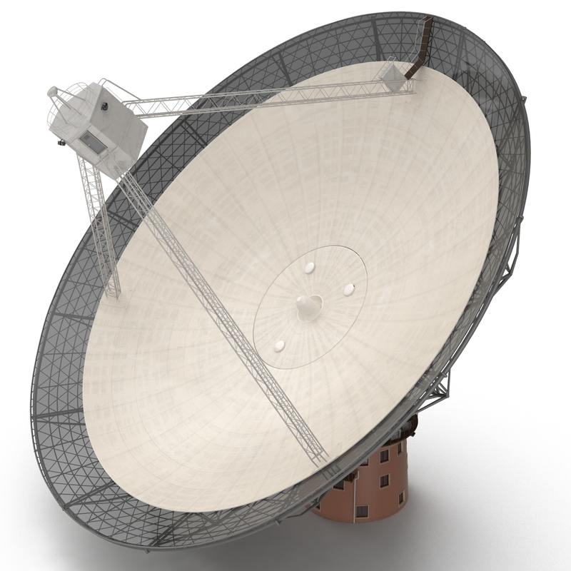 radio telescope modeled 3d c4d