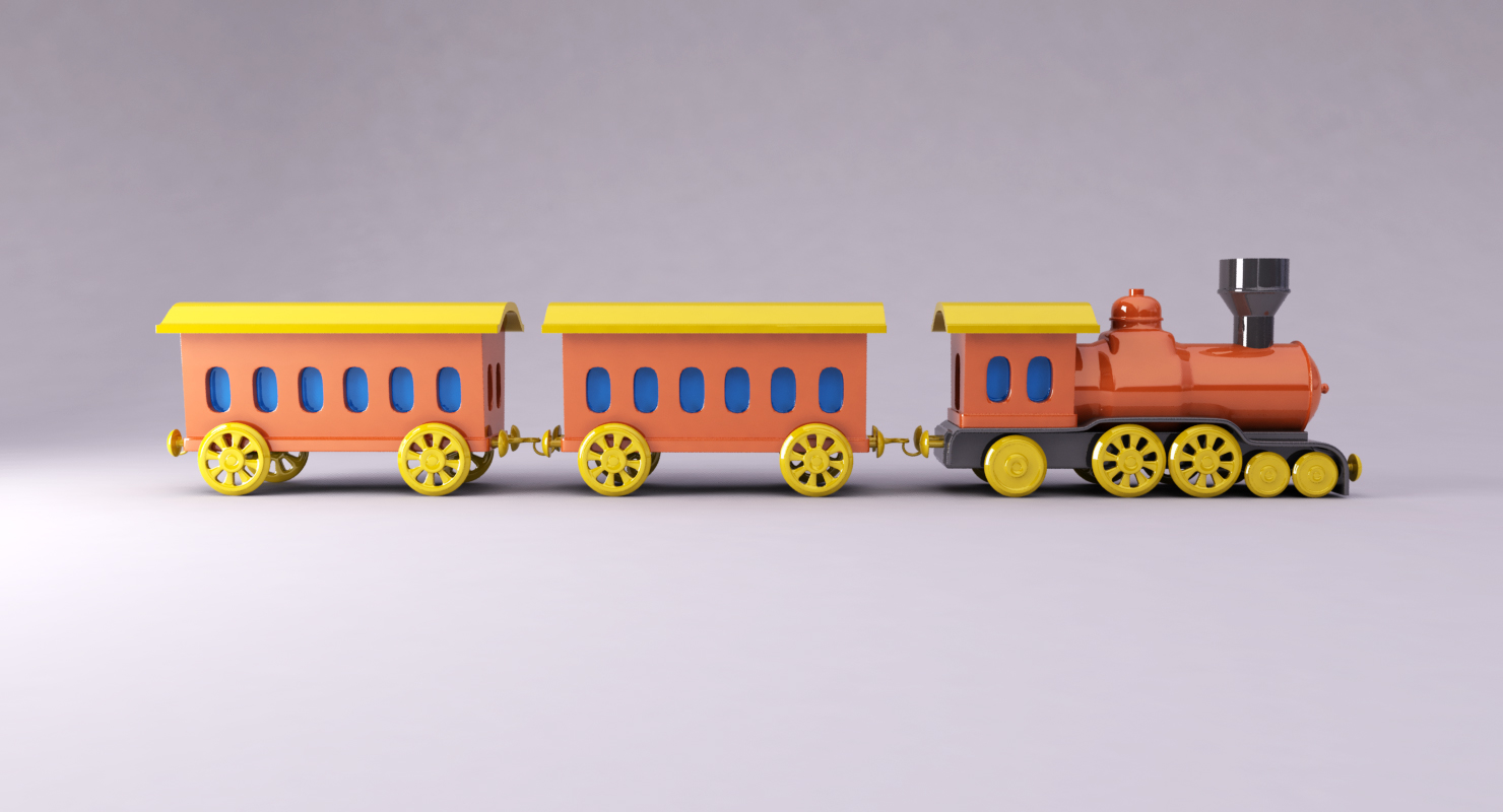 toy train 3d model