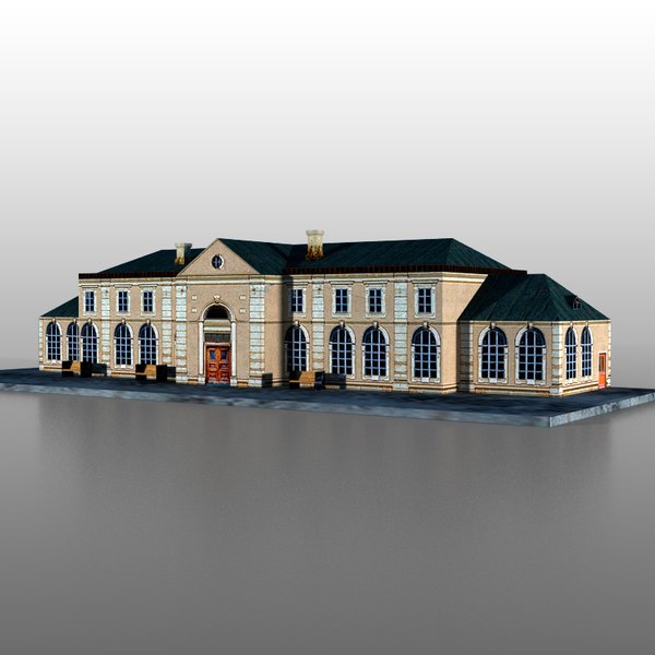 railway station 3d model
