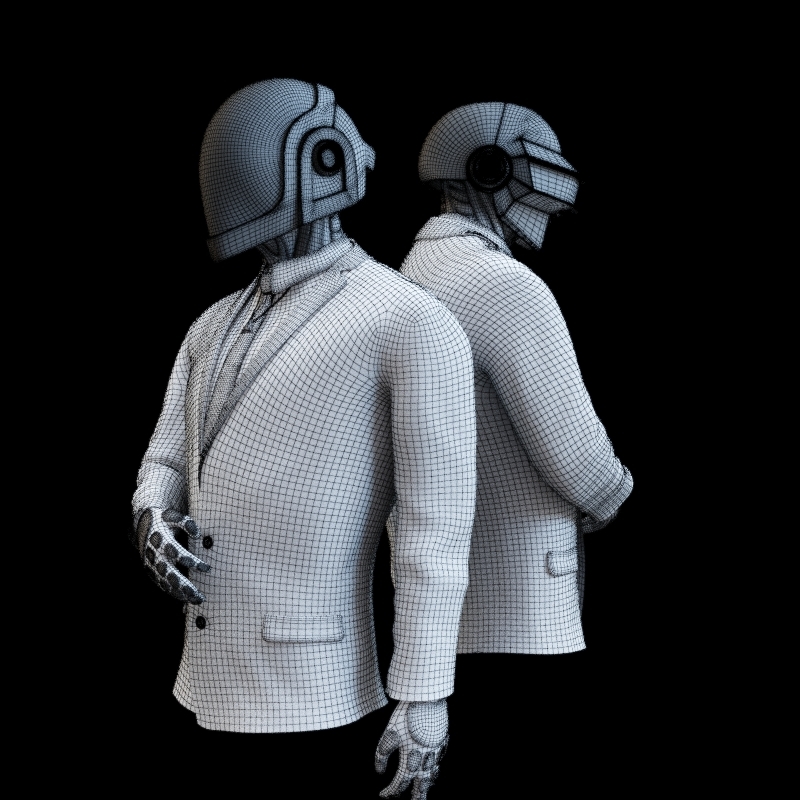 free daft punk 3d model