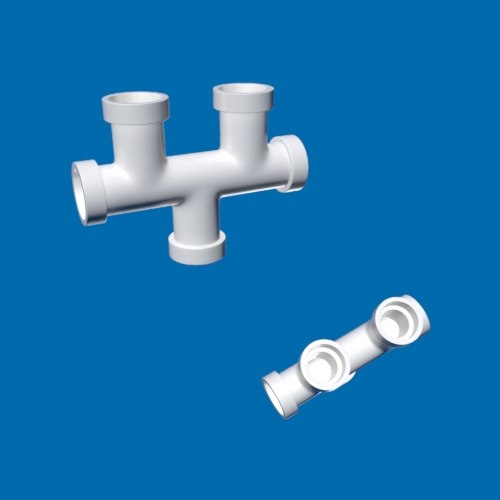 3d model of pvc piping fittings