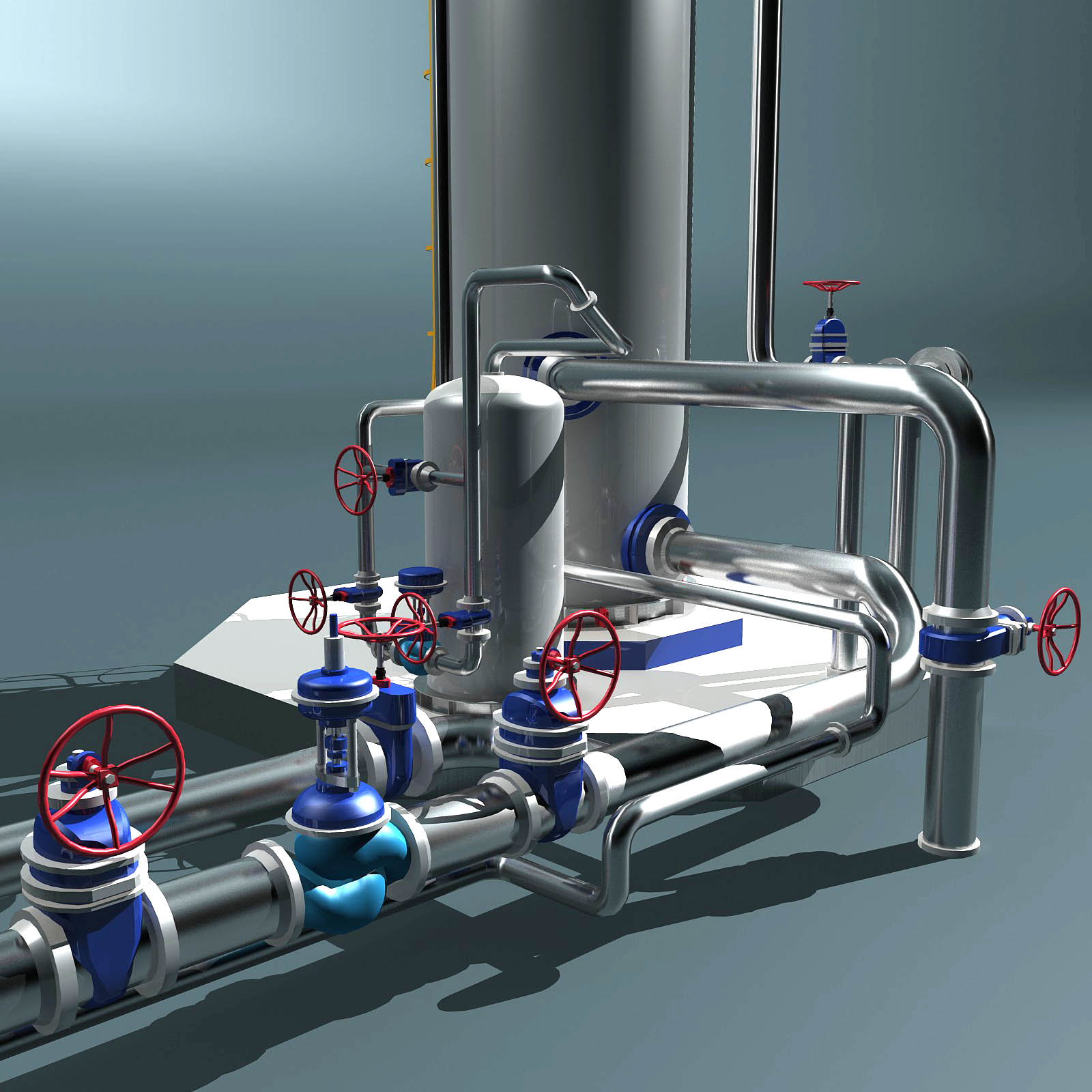 fractional distillation tower 3ds