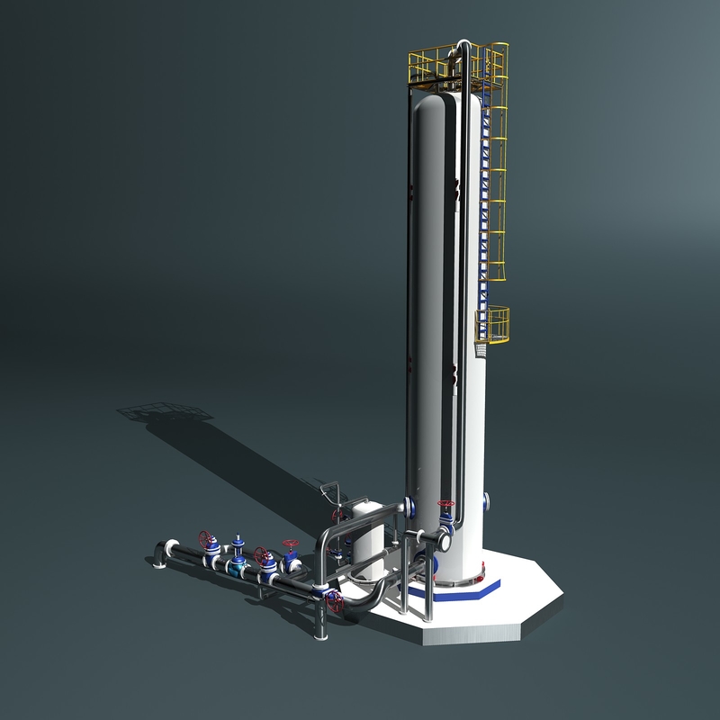 fractional distillation tower 3ds
