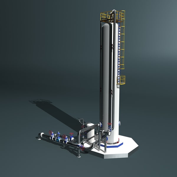 fractional distillation tower 3ds