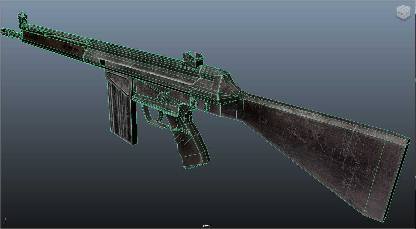 3d model ready g3 rifle
