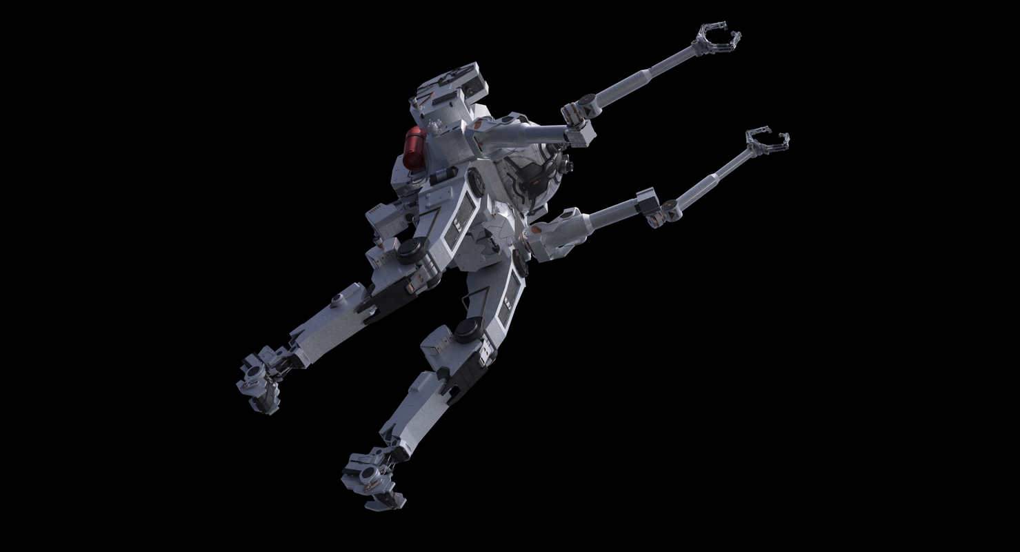 futuristic space robot nasa 3d obj